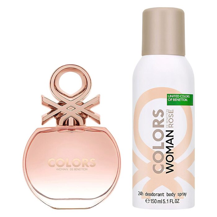 BNT COLORS ROSE WOMAN EDT 80ML + DEO SPRAY 150ML