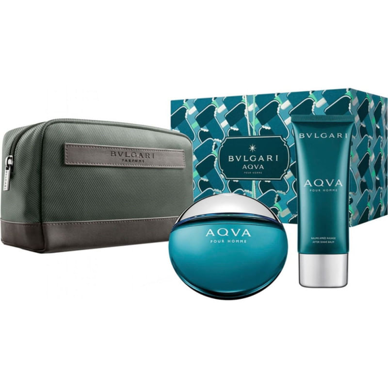Kit Coffret Aqva Pour Homme Marine Bvlgari Spring - Masculino